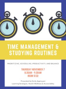 Student Success Session: Time Management & Studying Routines - Niagara ...