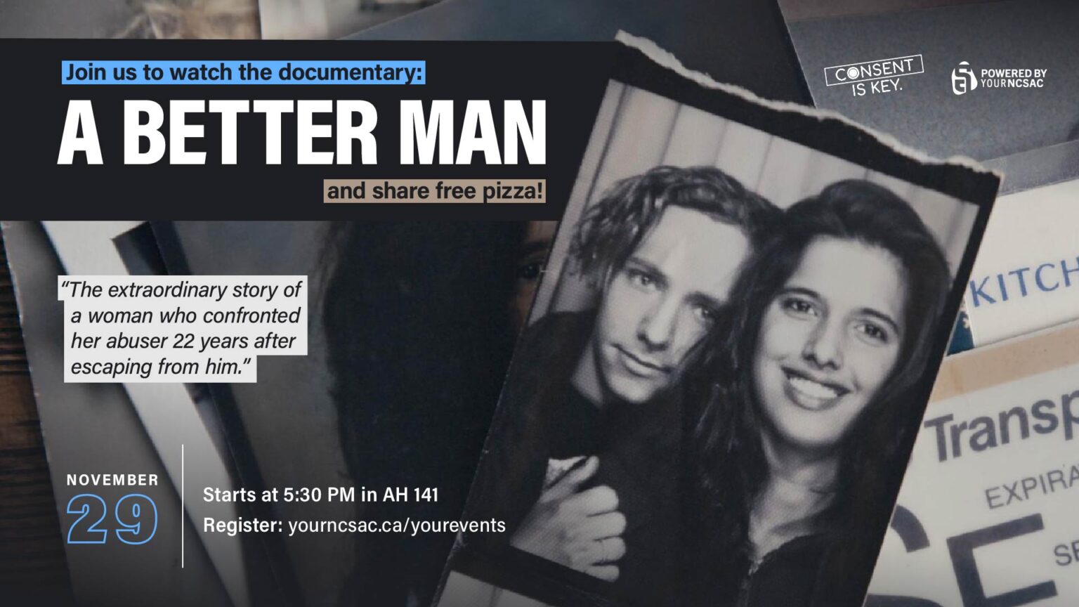 Movie Screening of A Better Man - Niagara College International Division