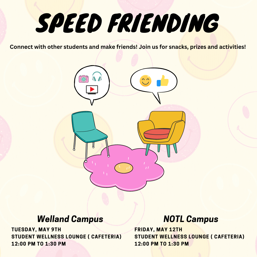Speed Friending - DJP @NOTL Campus - Niagara College International Division